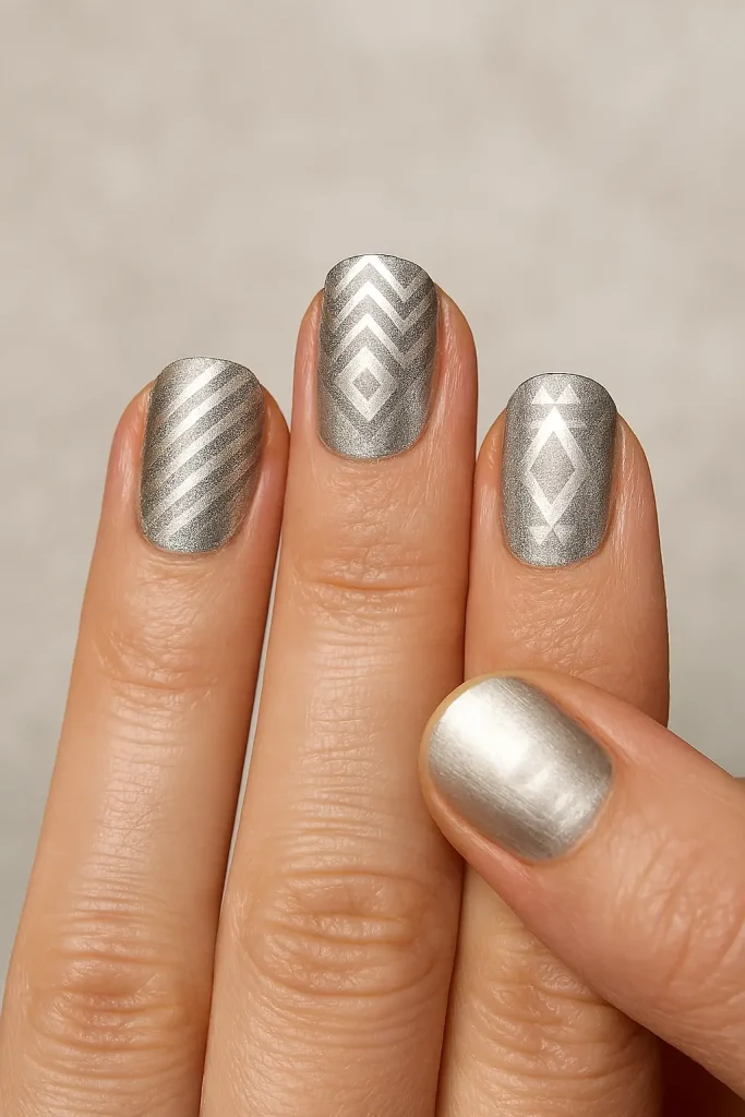 Silver Metallic Nails: Shine Bright with These Dazzling Manicure Ideas